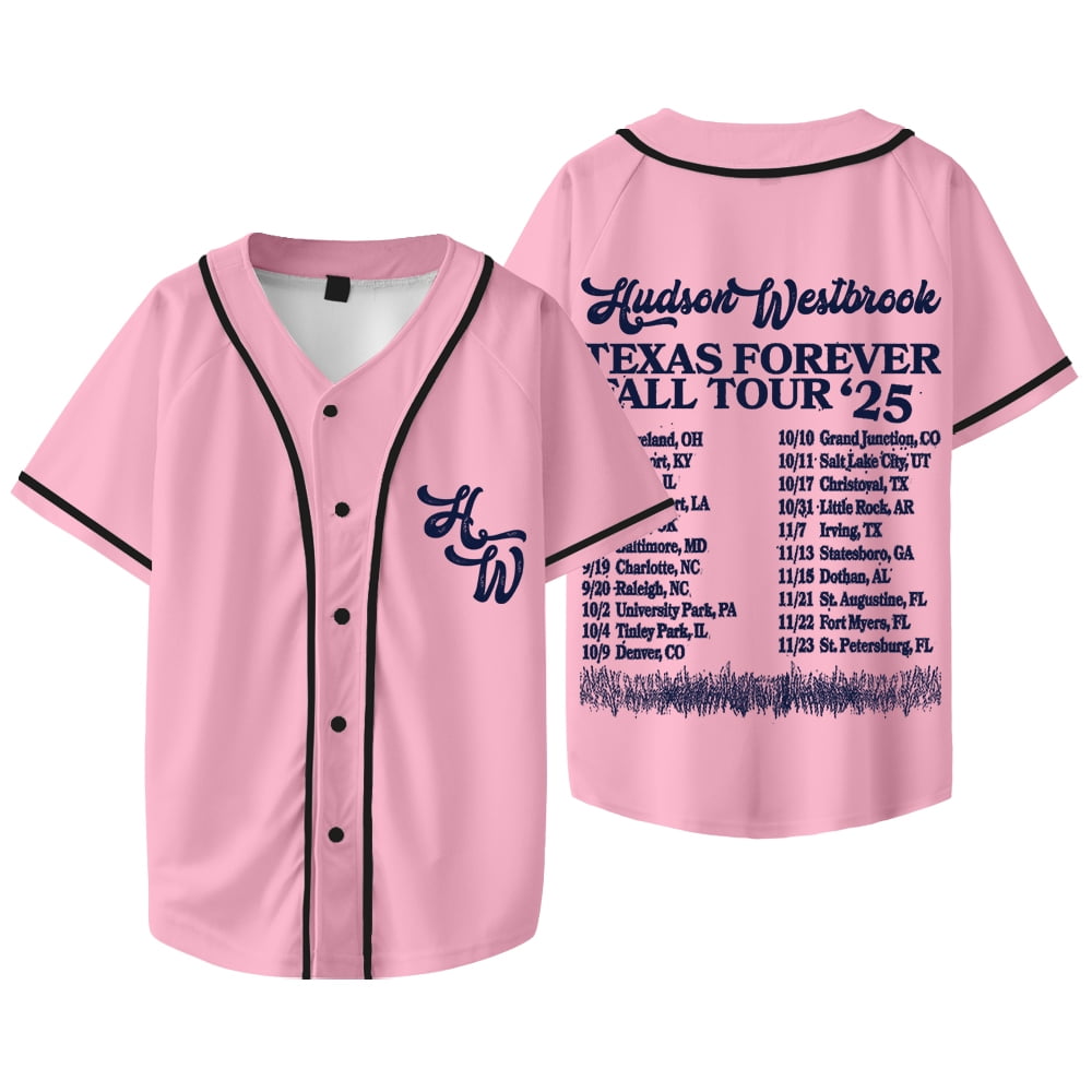 Hudson Westbrook Texas Forever Baseball Jacket Tee 2025 Tour Merch ...