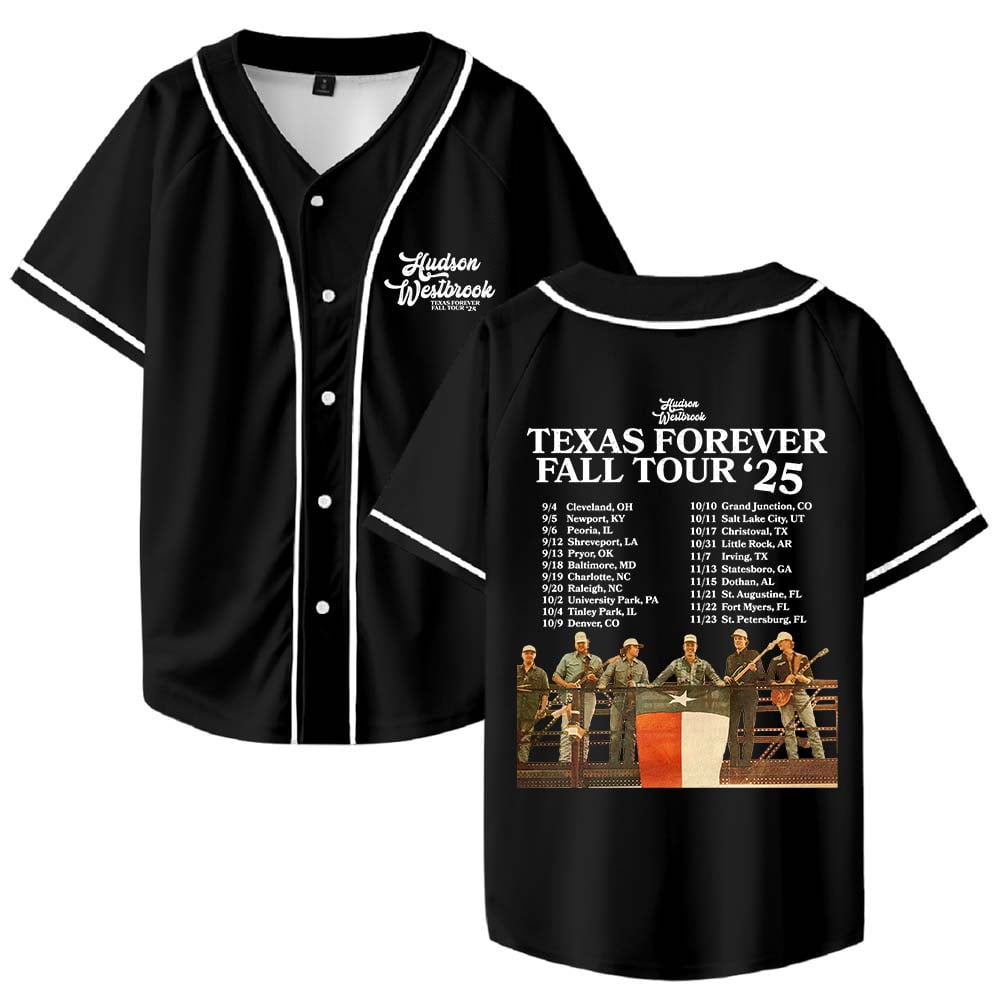 Hudson Westbrook Texas Forever Tour 2025 Baseball Jersey Shirt V-Neck ...