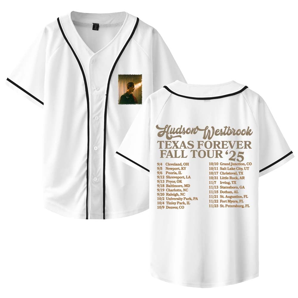 Hudson Westbrook Texas Forever Tour 2025 Merch Baseball Jersey Shirt V ...