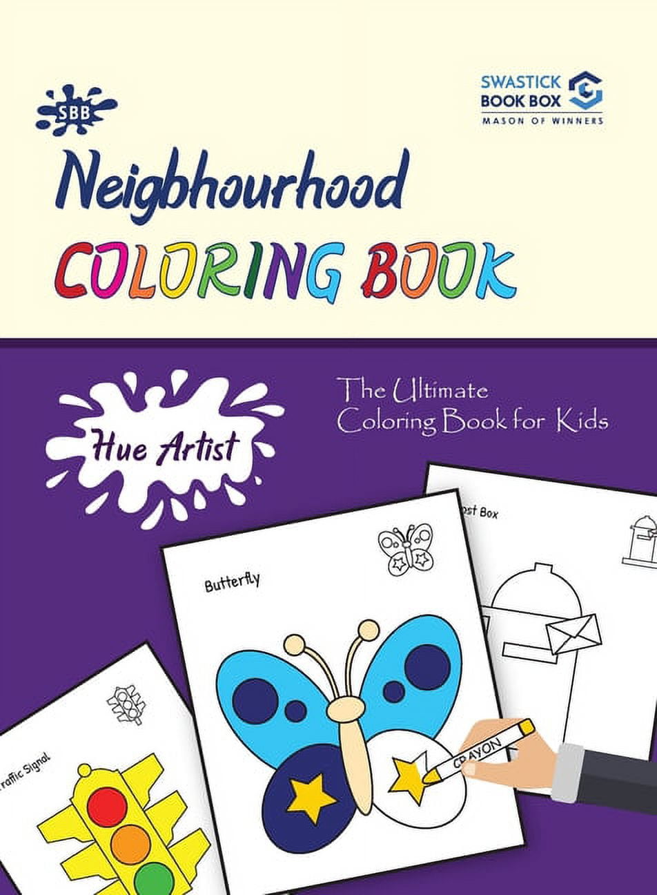 Hue Artist - Neighbourhood Colouring Book (Paperback) - Walmart.com