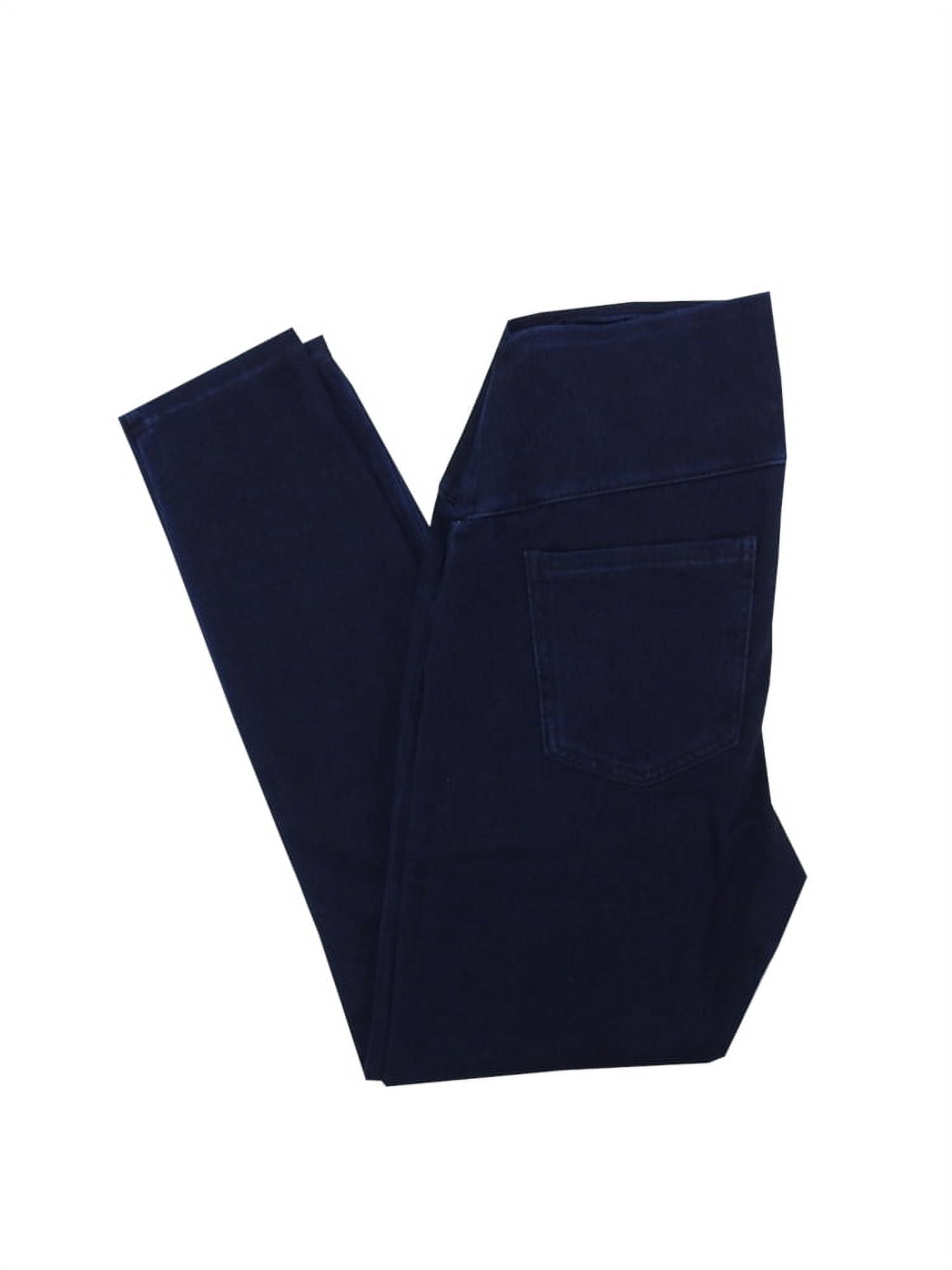 Hue Utopia Women's Elastic Waist Ultra Stretch Denim Capri (Midnight ...