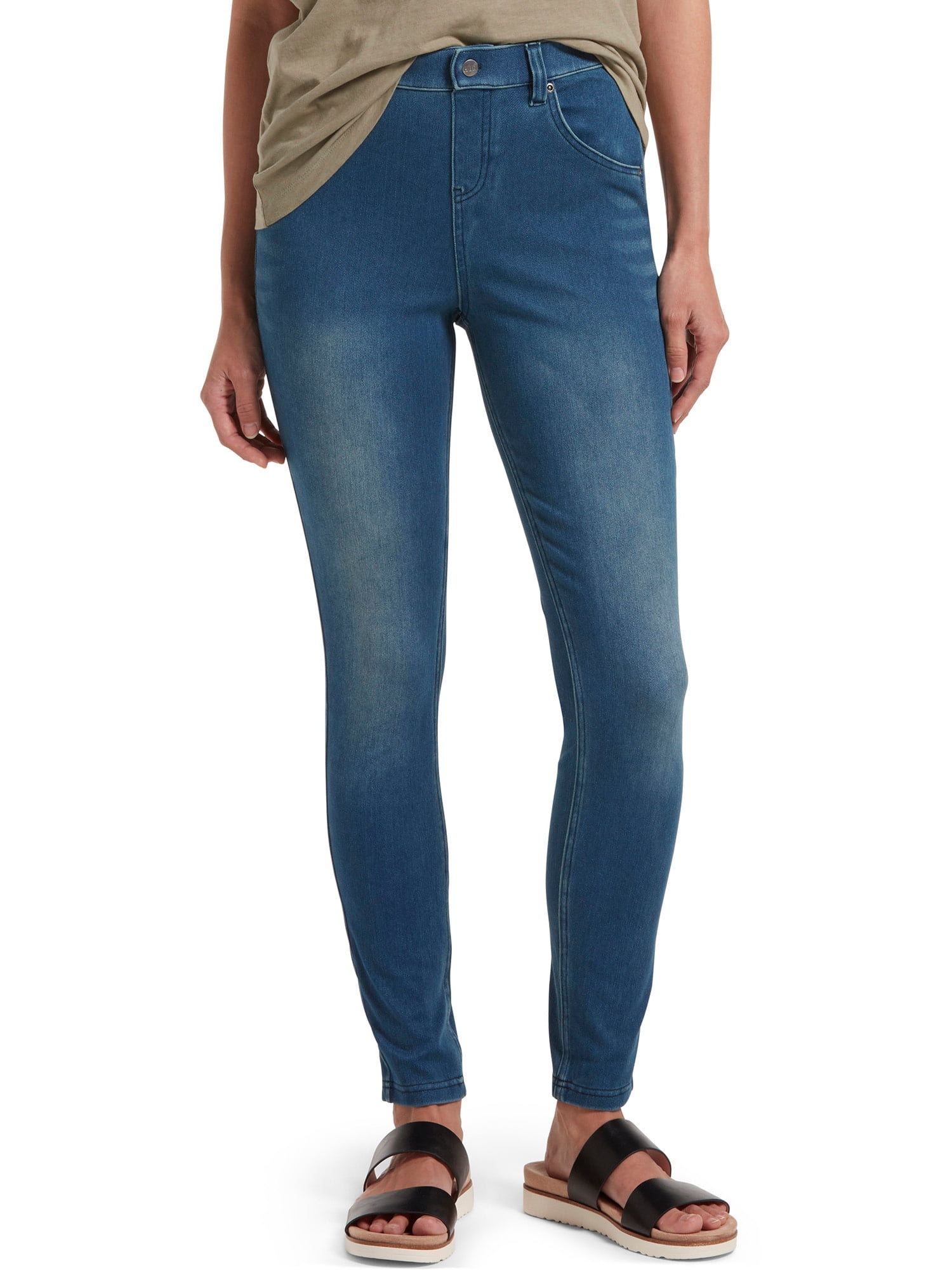 Hue Women's Ultra Soft High Waist Denim Leggings, Windsor Blue, X-Small ...
