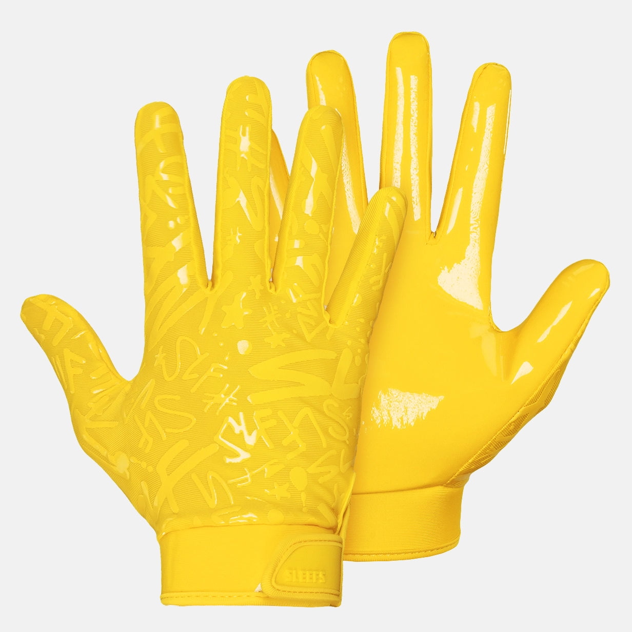 Hue Yellow Sticky Football Receiver Gloves - Walmart.com