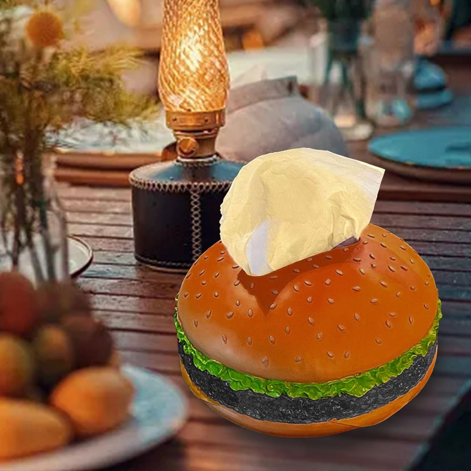 HueCraft Burger Tissue Box Paper Towel Cylinder Burger Tissue Box ...