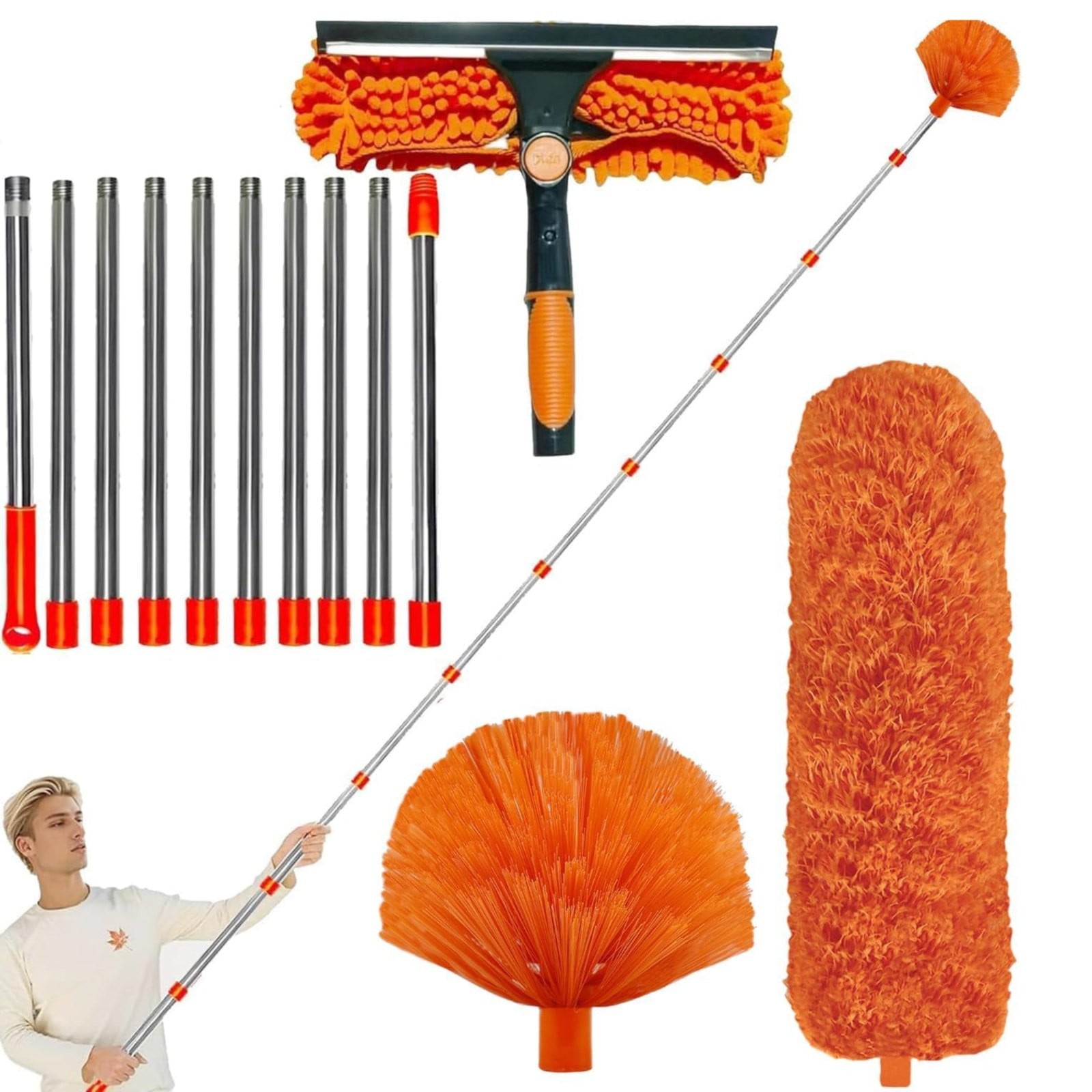 HueCraft High Range Dust Removal Kit With 1.5 4.9m Extension Pole 2 In ...