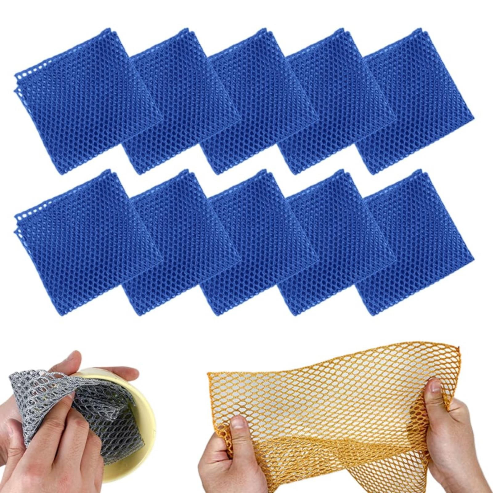 HueCraft Mesh Dishwashing Rags Upgraded Multifunctional Double Layer ...