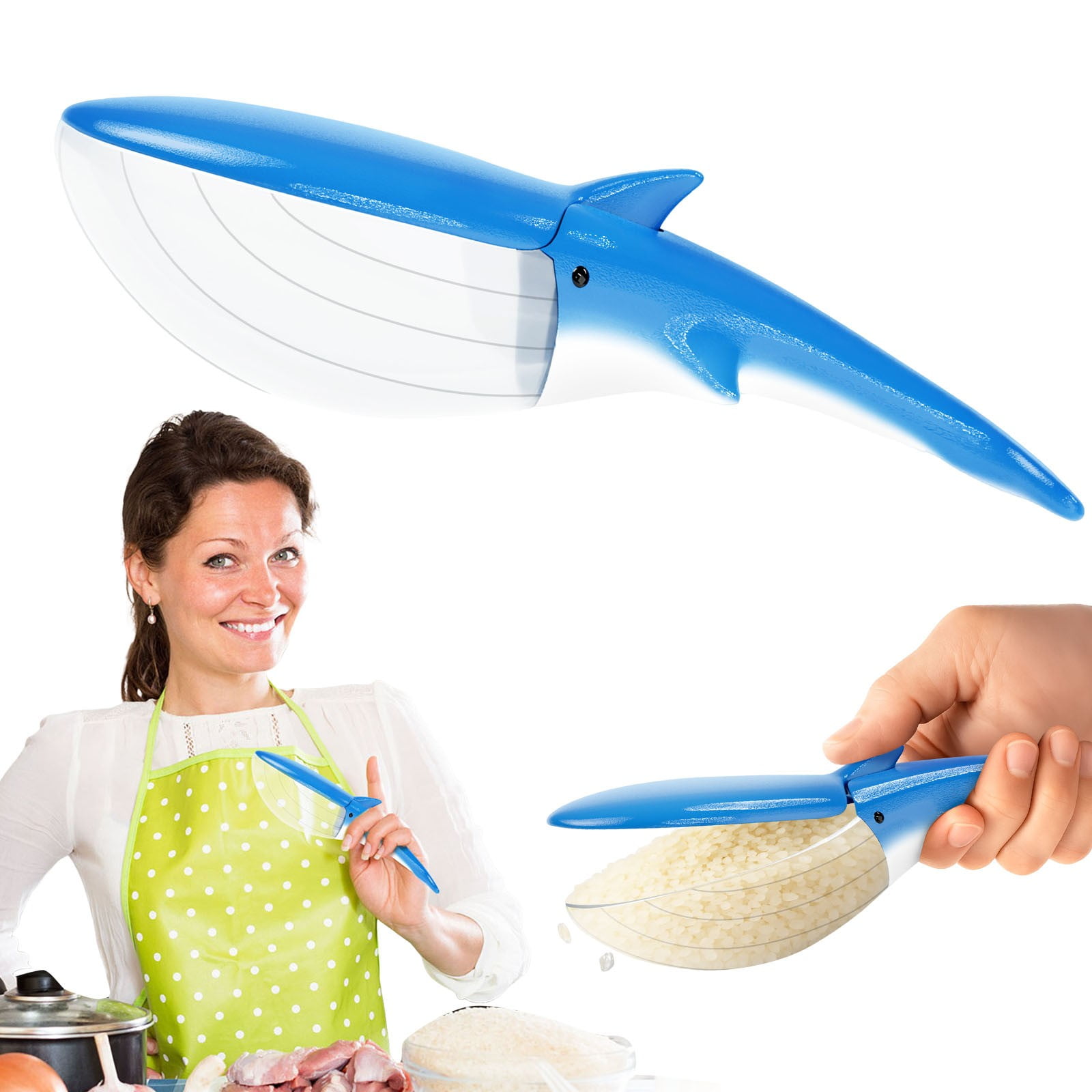 HueCraft Rice Spoon With Lid Cute And Functional Rice Measuring Easy ...