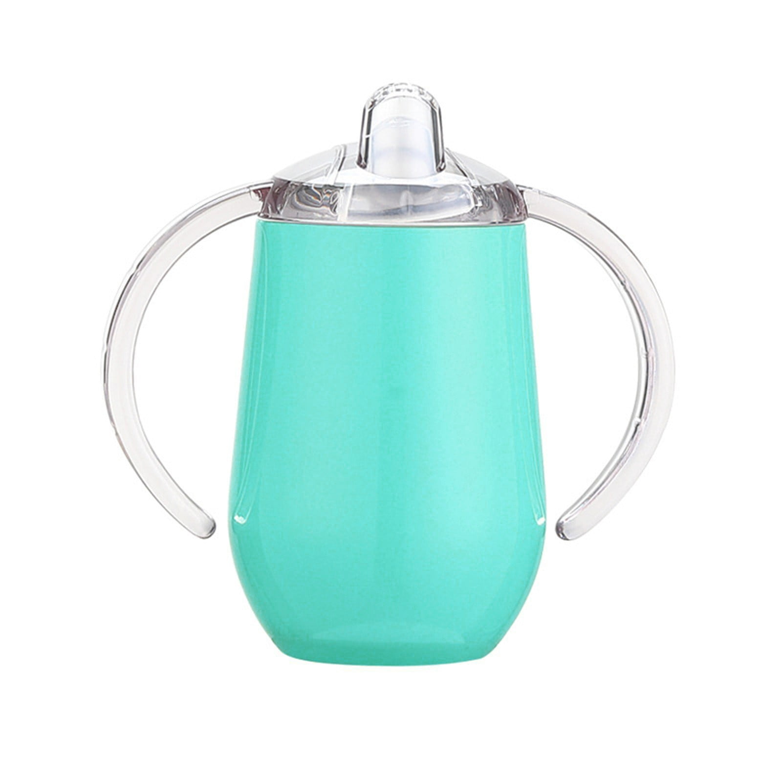 HueCraft Stainless Sippy Cup with Handles & Silicone Lids 10 Oz Double ...