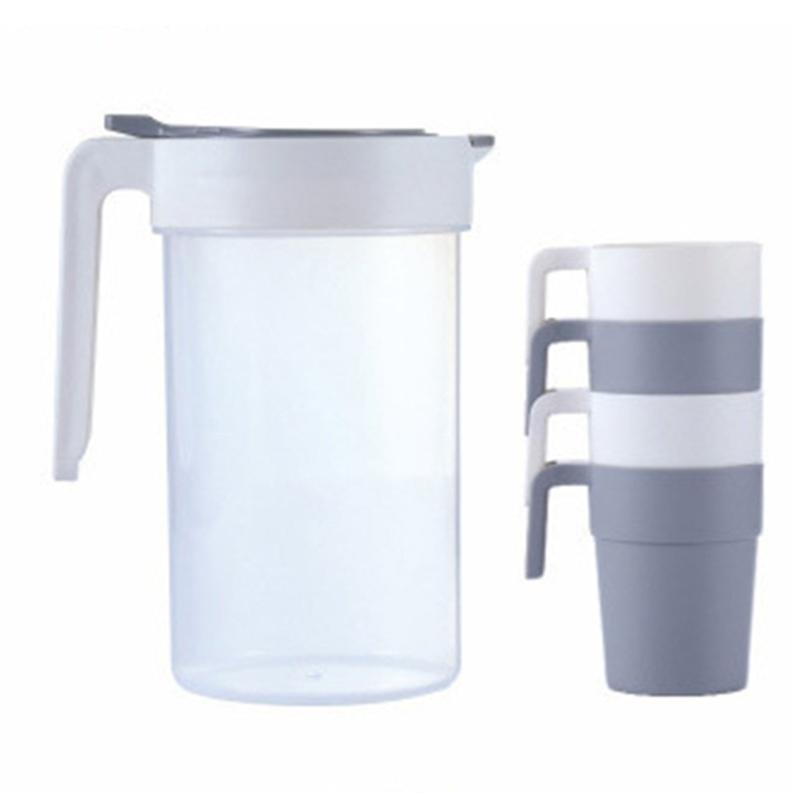 HueCraft Water Pitcher with Lid One Kettle with Four Cups Used for ...