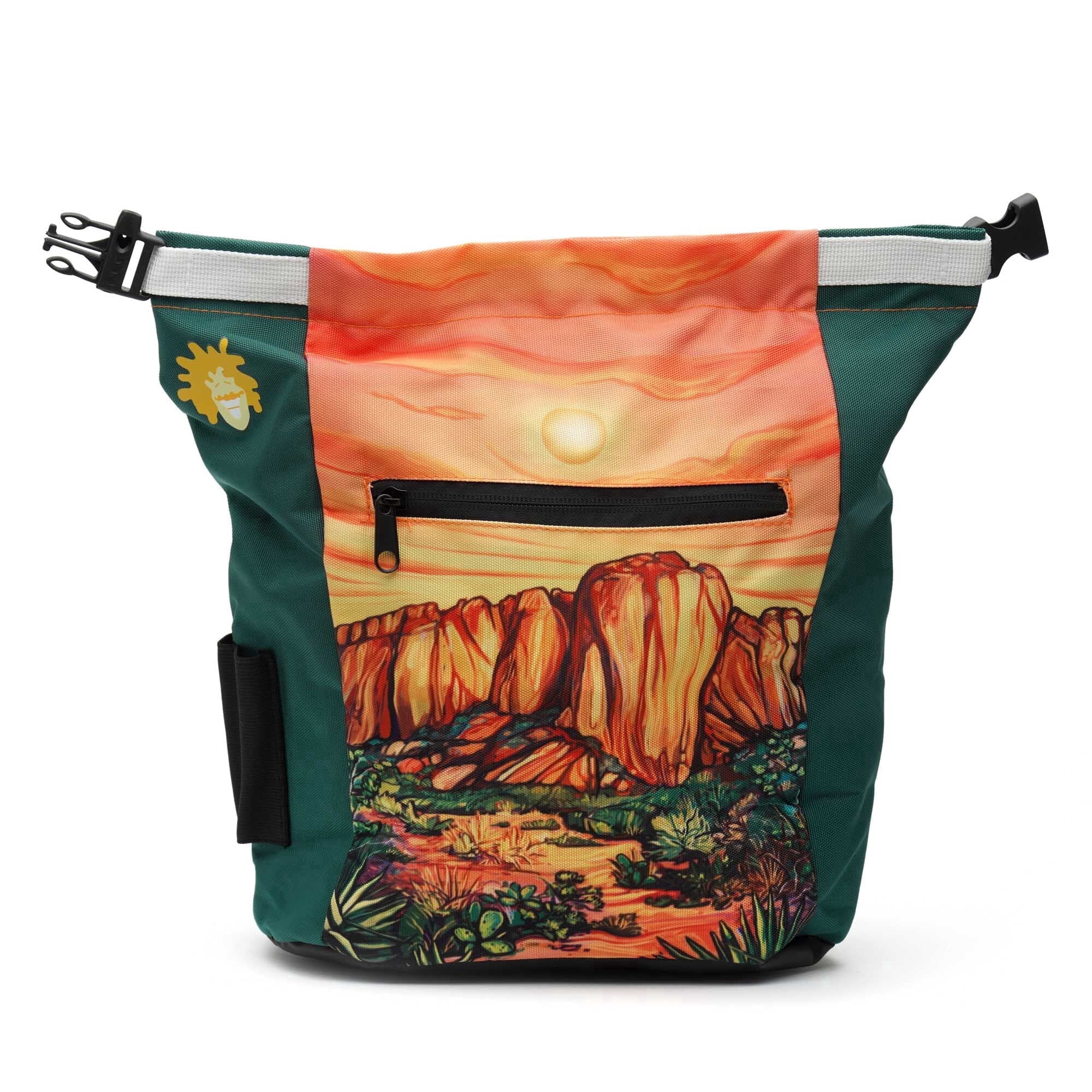 Gnarly Dood Chalk Bucket with Dual Zipper Pocket for Climbing ...