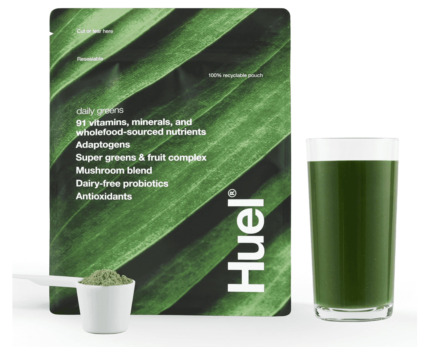 Huel Daily Greens | Superfood Greens Powder | 91 Vitamins, Minerals, and Wholefood-Sourced ...