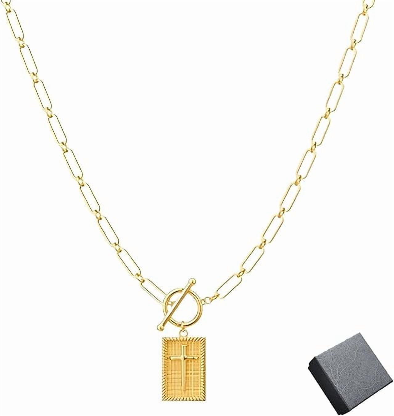 Huenaut Cross Necklace, The Dainty Nail Cross Necklace, Cross Pendant ...