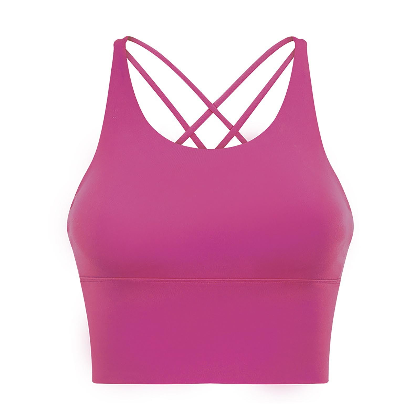 Hueook Bralettes for Women Thin Shoulder Strap Shock-absorbing Running ...