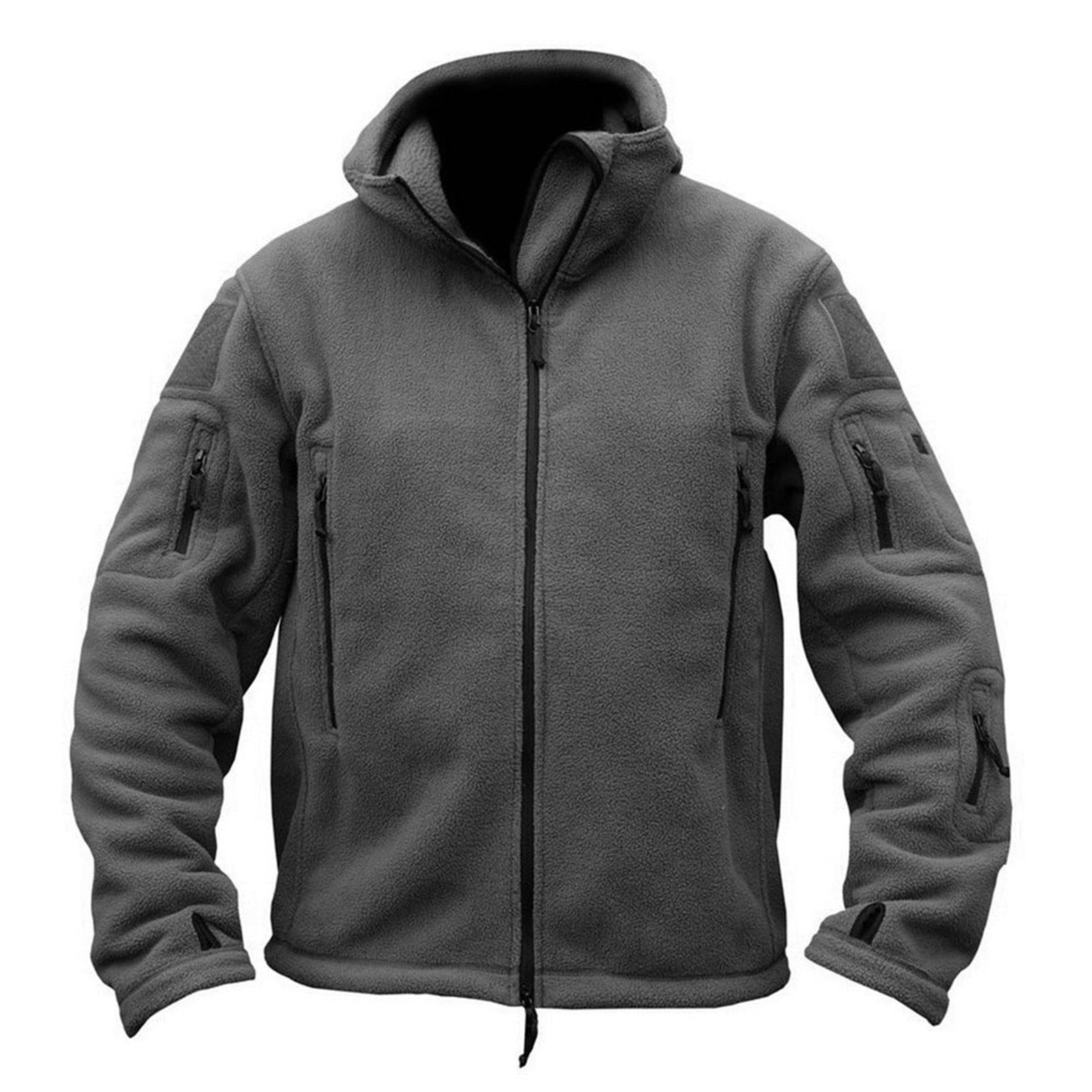 Hueook Mens Winter Coats with Hood Clearance Long Sleeve Fall Winter ...
