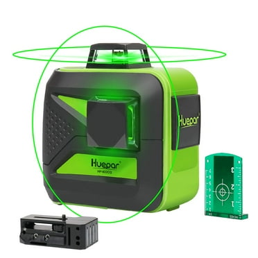 Huepar 2 x 360 Cross Line Laser Level Green Beam Self-Leveling Laser ...
