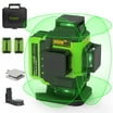 4D 16 Lines Self-leveling Laser Level, 200Ft Green Beam Tiling Floor ...