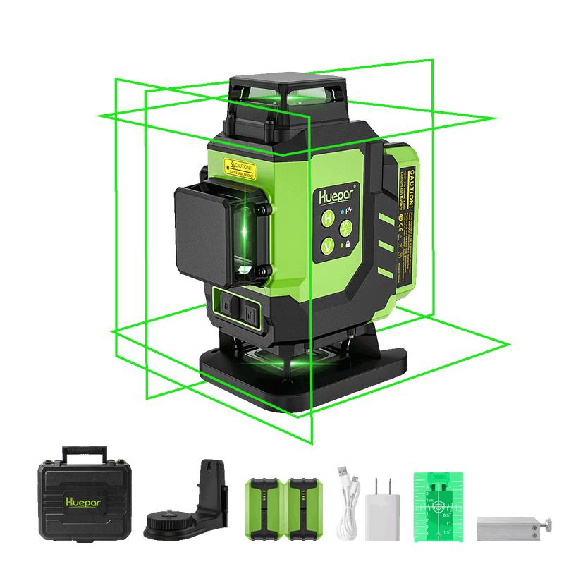 Huepar LS04CG Laser Level - Green Cross Line Laser with Pulse Mode ...
