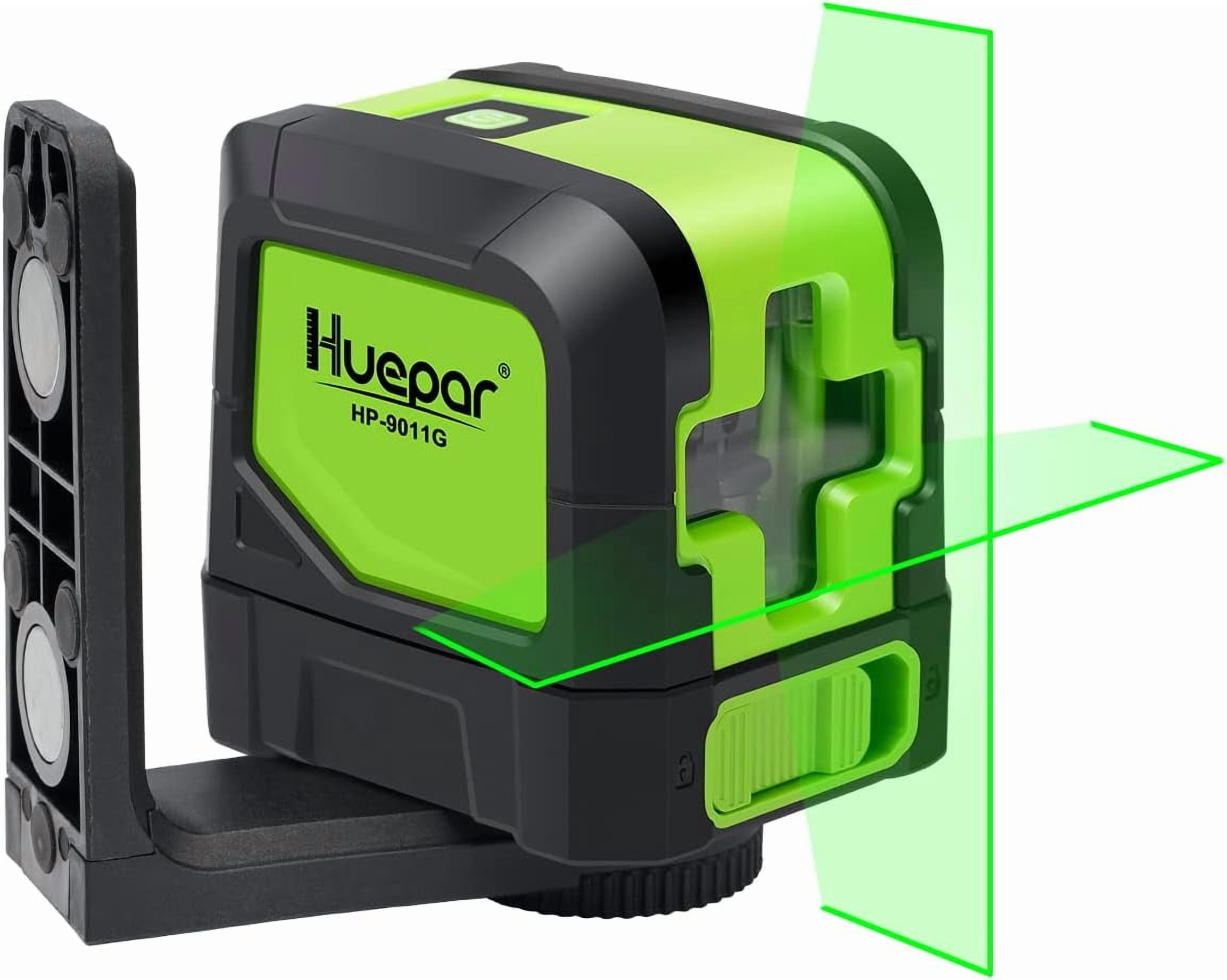 Huepar M-9011G Green Cross Laser Level with Self-Leveling and Tilt ...