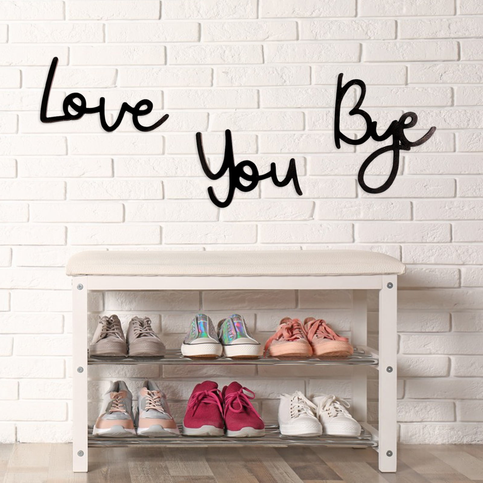 Huepoe Love You Bye Wooden Sign Wall Decor – Family Love Sign for Home ...