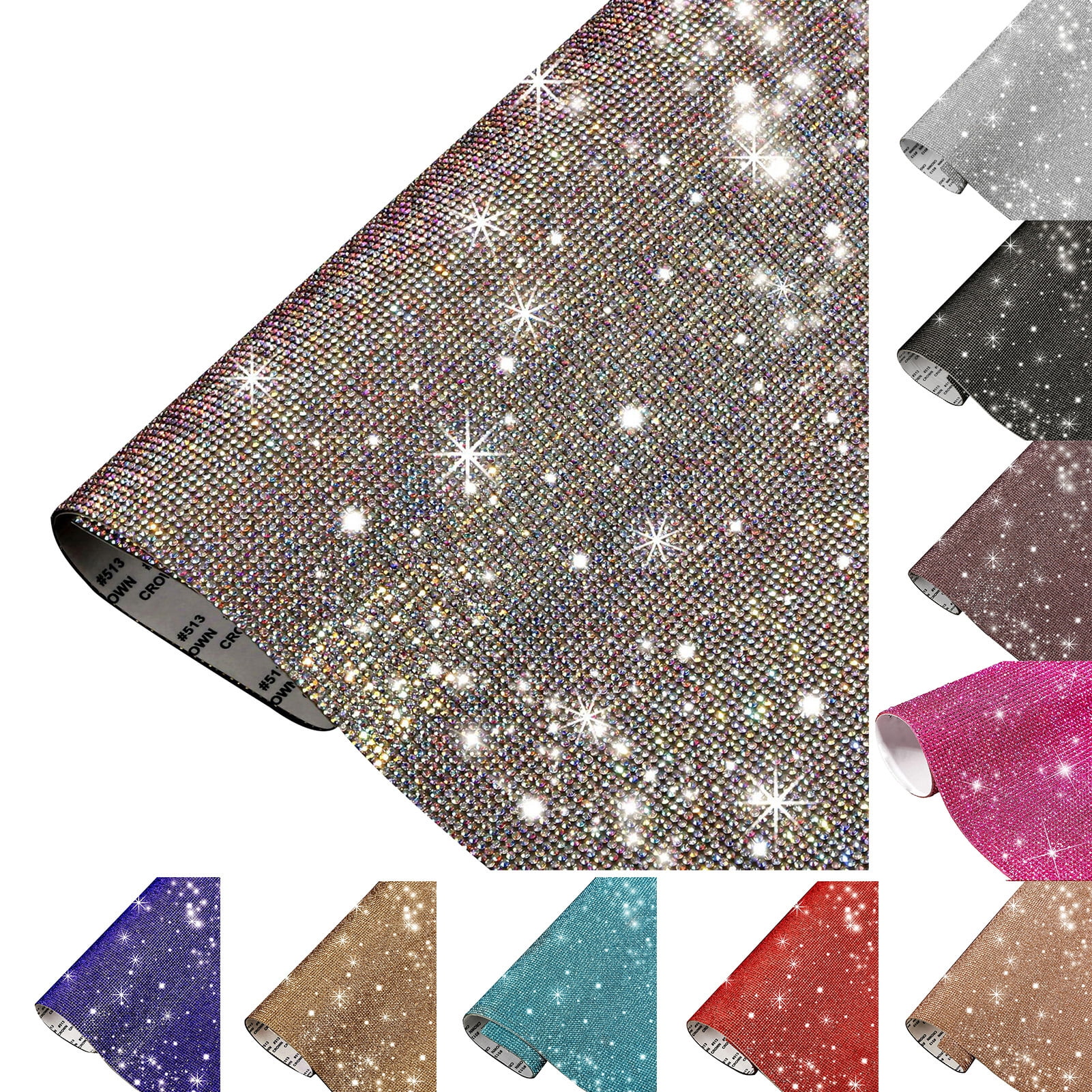 Huepoe Self-Adhesive Rhinestone Sticker Sheet – Fadeless Glass Gem ...