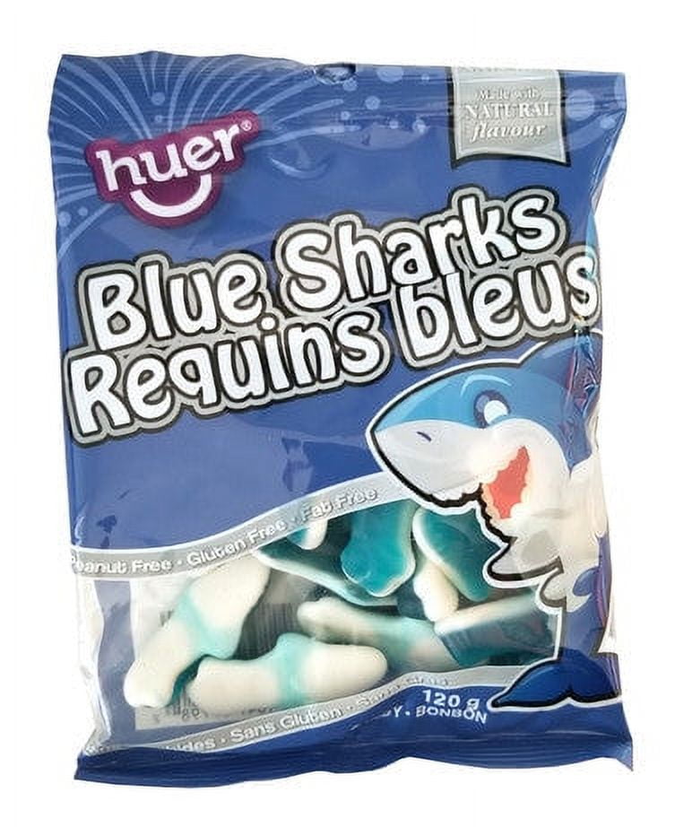 Huer Blue Sharks Gummy Candy, 120g/4.2 oz - Walmart.com