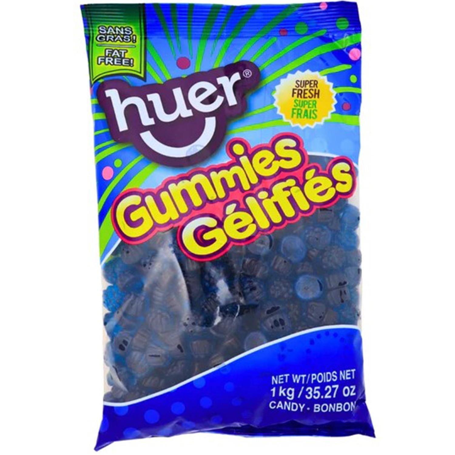 Huer Bulk Blue Razzberries Gummies, 1kg/35.3 oz - Walmart.com
