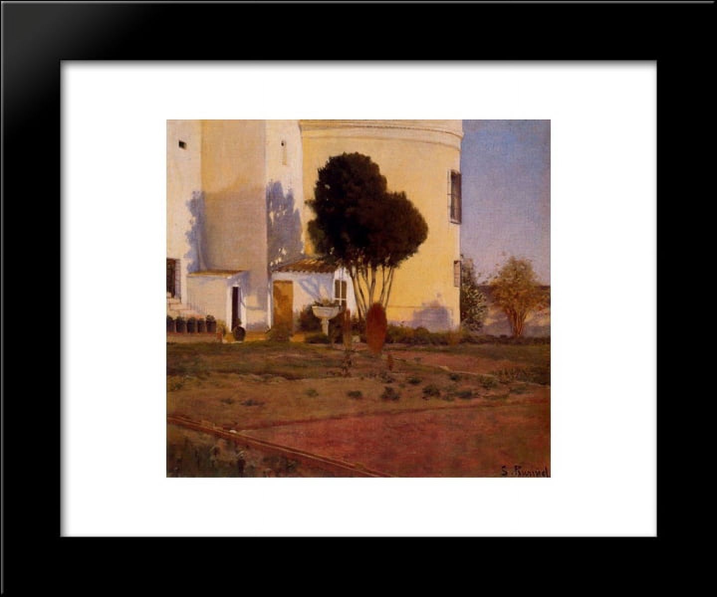 Huerto del Vinyet 20x24 Framed Art Print by Santiago Rusinol - Walmart.com