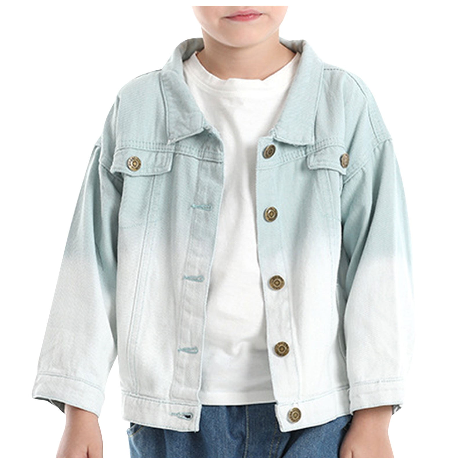 Huesdet Girl's Vintage Basic Distressed Long Sleeve Single Crop Top ...