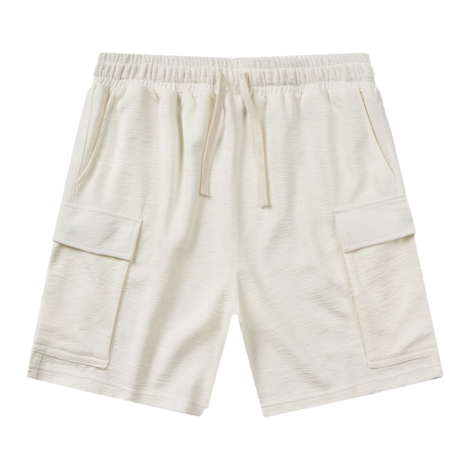 Huesdet Mens Casual Elastic Waist Cargo Short Relaxed Fit Drawstring ...
