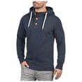 Huesdet Mens Plain Pullover Hoodies Casual Hooded Sweatshirt Classic ...