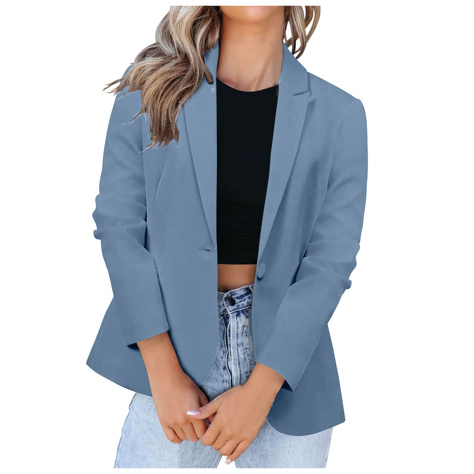 Huesdet Women Business Casual Blazer Jacket Fashion with Lined Work ...