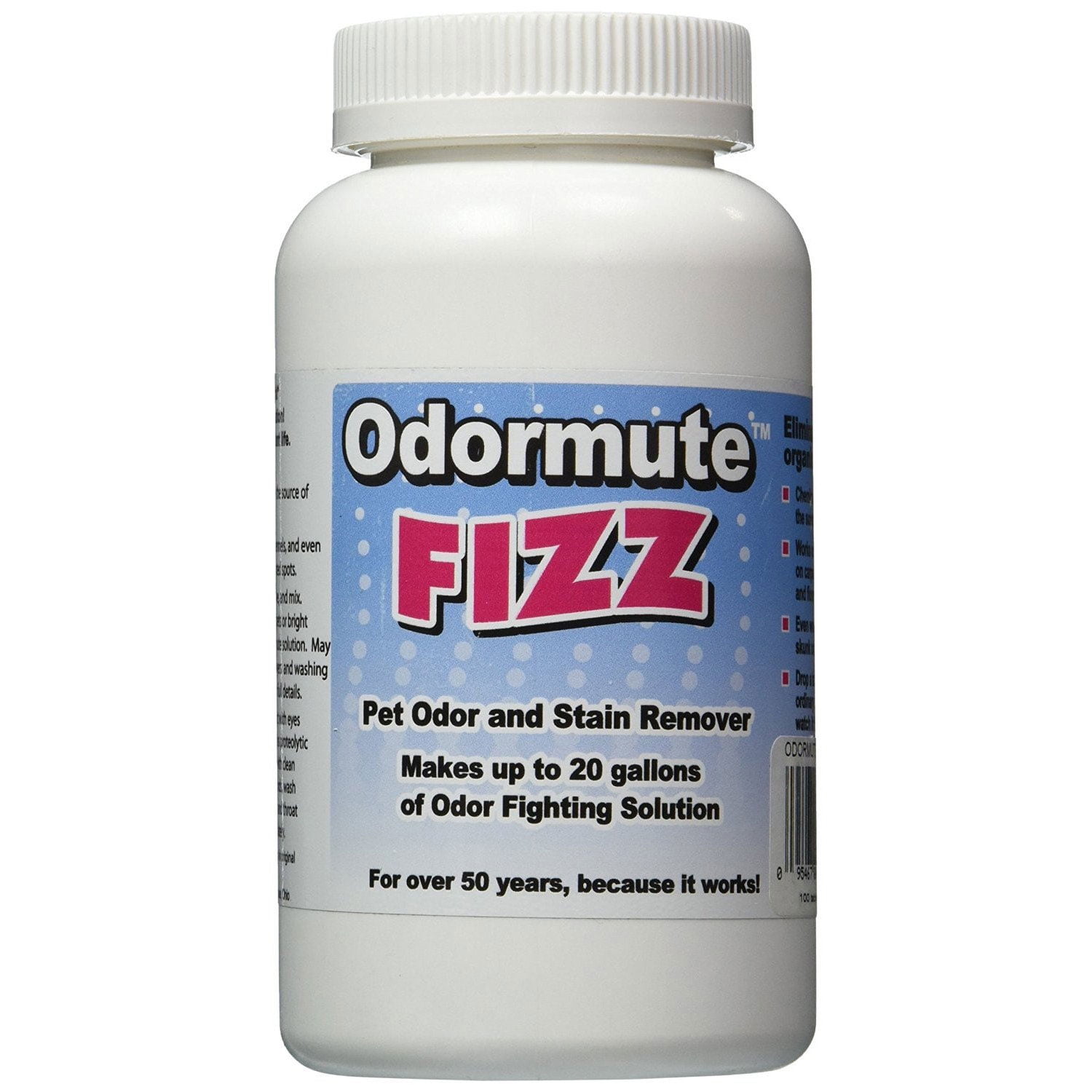 Hueter Toledo Odormute Fizzy Tabs for Odor Elimination 100 Tablets 6" x ...