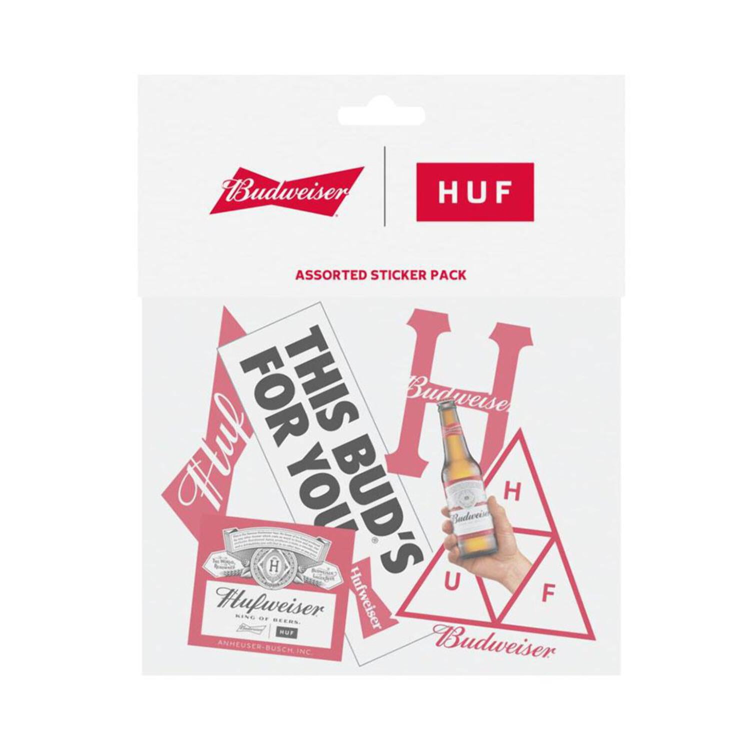 Huf Budweiser Sticker Pack Assorted AC00242 - Walmart.com