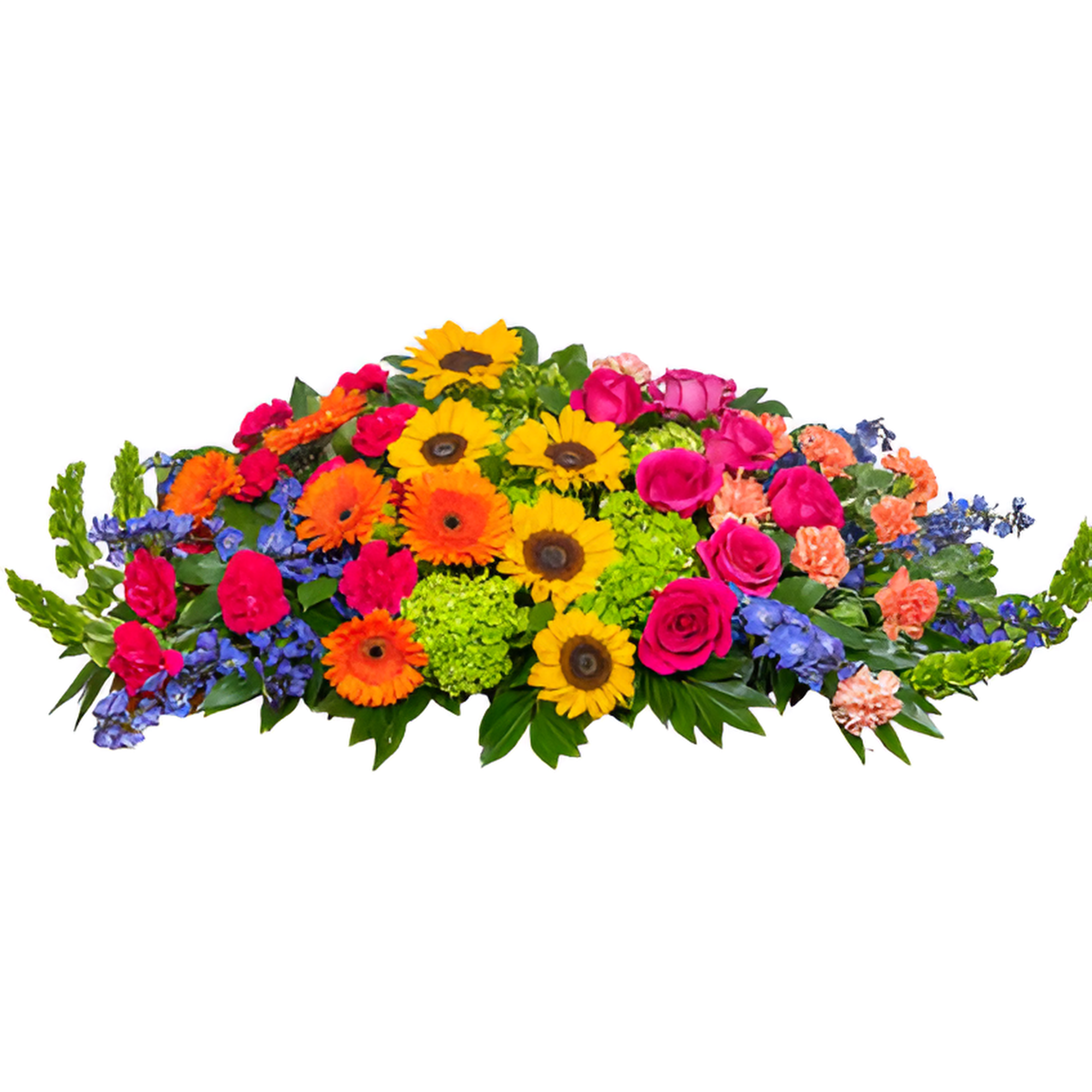 Huff's Flowers Forever Blooming Bright Casket Spray - Walmart.com