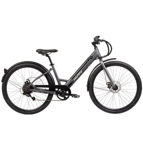 Huffy 27.5" Vienna 36V Electric Bike, Fits Riders 5'0"+, Matte Gray ...