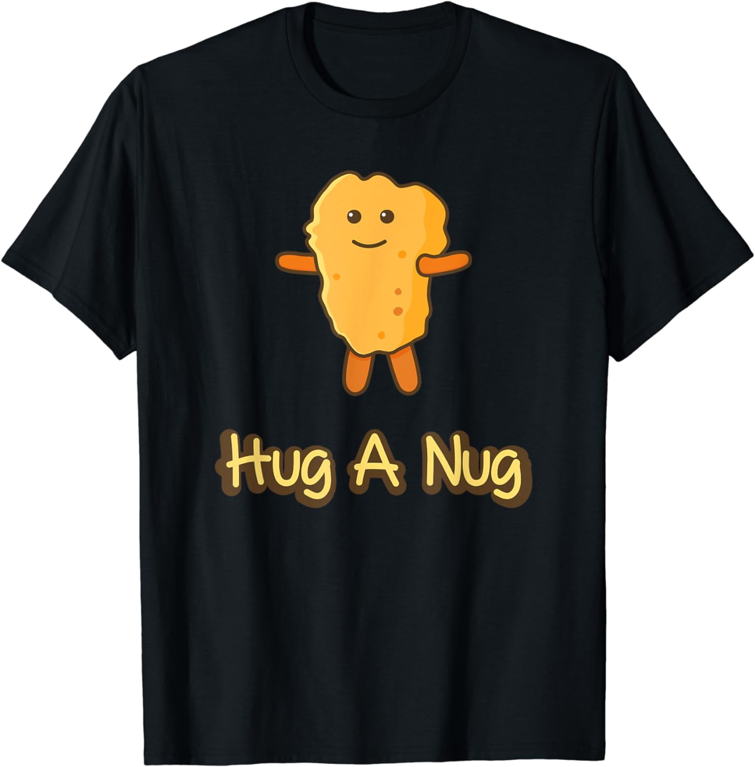Hug A Nug Funny Chicken Nugget Fast Food T-Shirt - Walmart.com