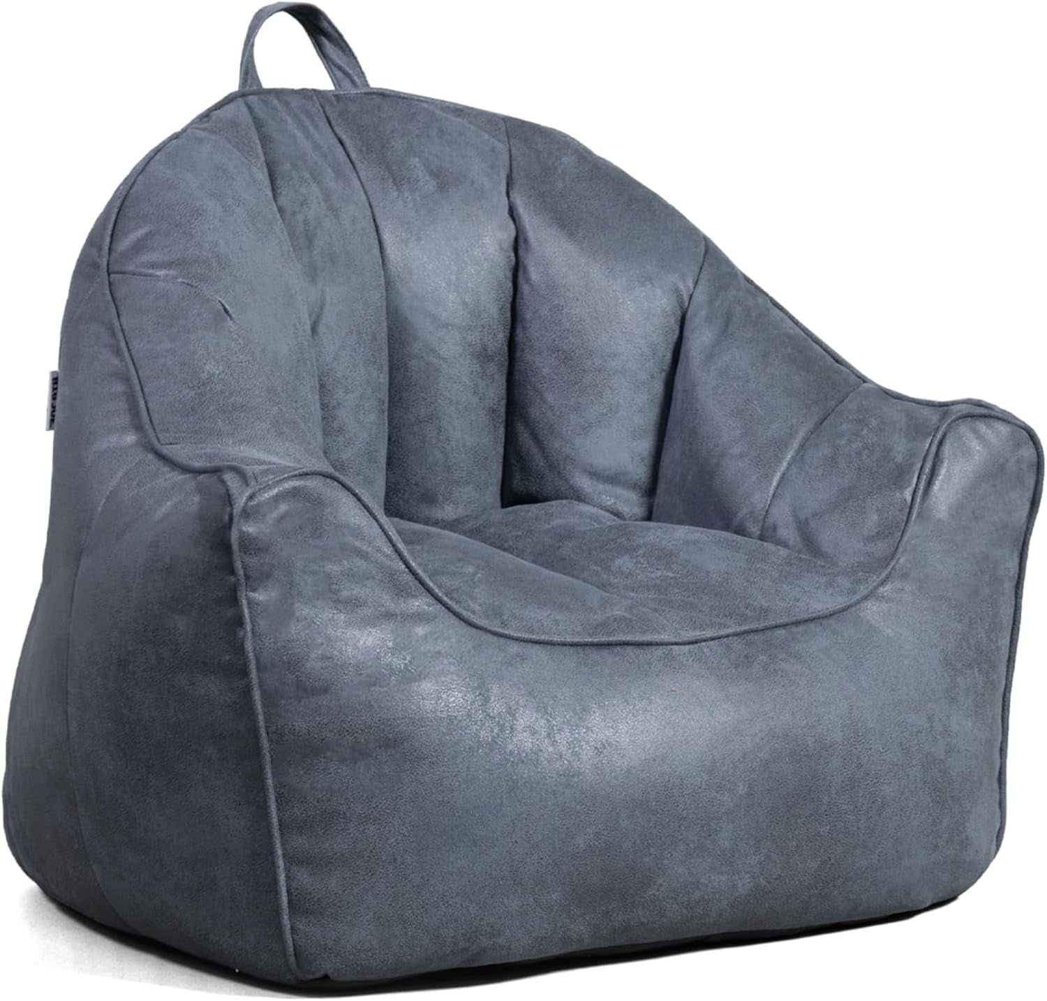Hug Bean Bag Chair, Basalt Blue, Vegan Suede, Kids and Teens, 3 feet ...