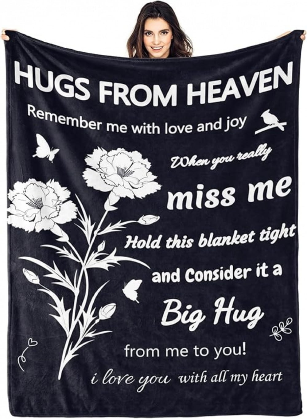 Hug from Heaven Blankets, Memorial Blanket, Sympathy Blanket for Loss ...