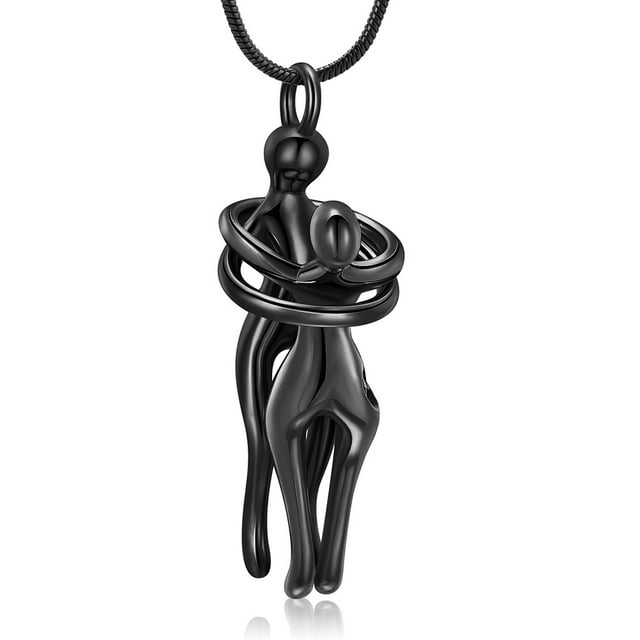 Hug Necklace Urn Necklace for Ashes Hugging Hands Urn Jewelry for ...