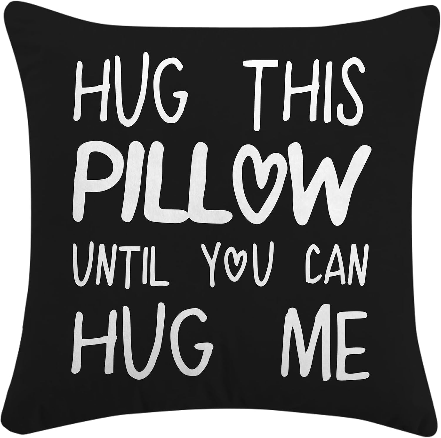 Hug This Pillow Until You Can Hug Me Throw Pillow Covers Decor, 20 x 20 ...