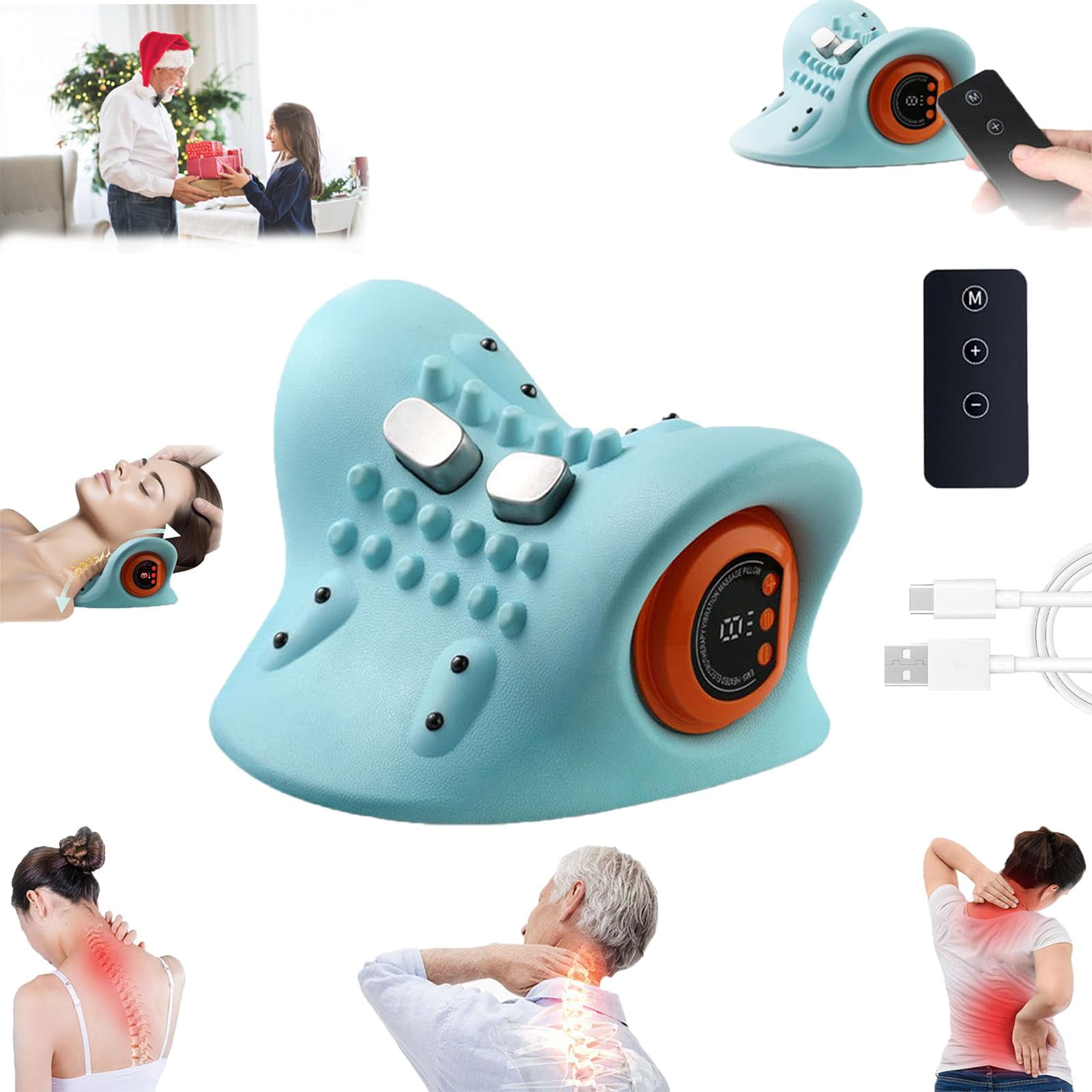 Hug Terra Neck Massager, Neck Acupressure Fatigue Relief Massager, 26 ...