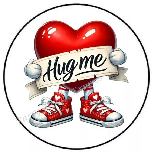 Hug Me Valentines Day Heart Shoes Sticker Party Favors Sticker Envelope ...