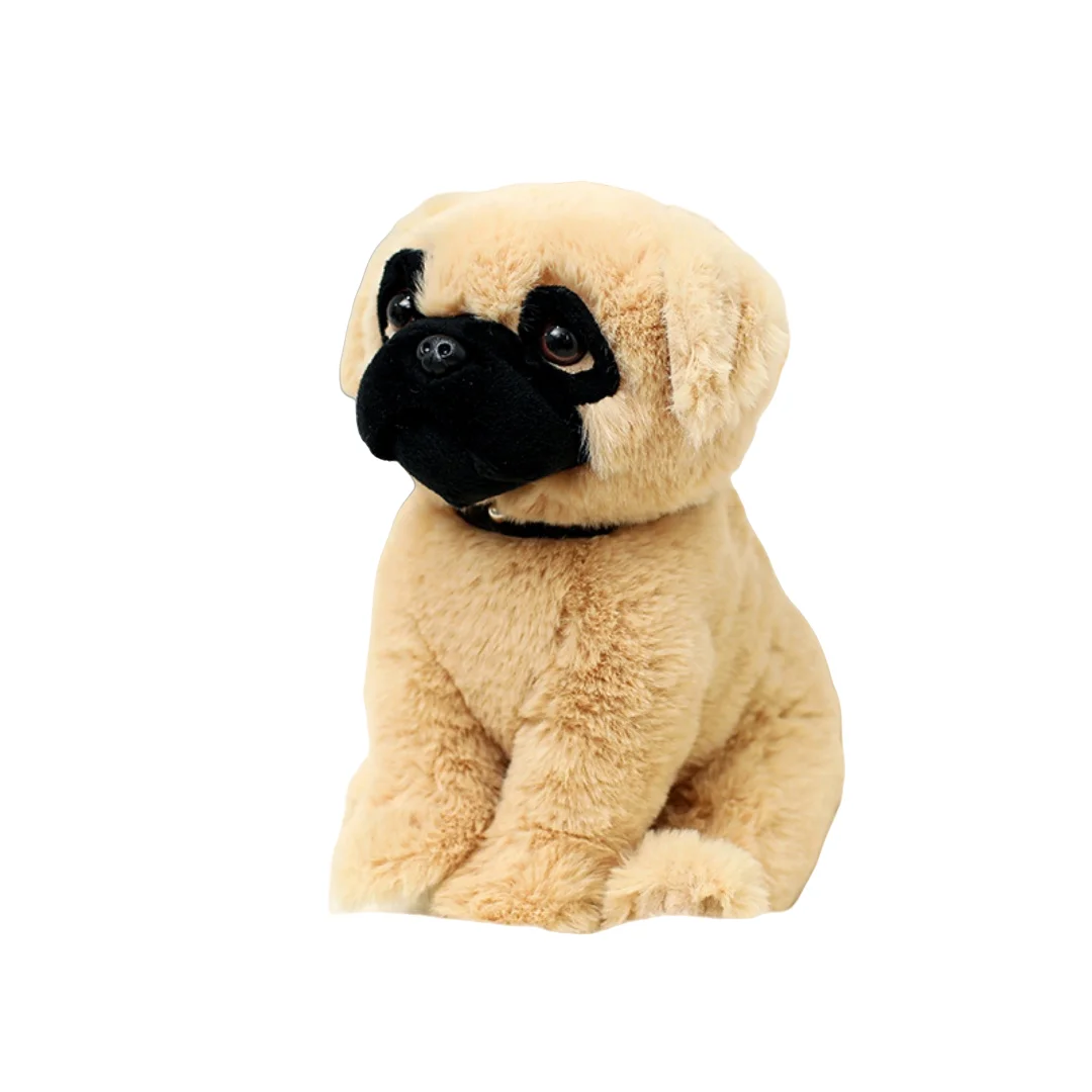 Hug cute sand dog plush stuffed animal - Realistic Puppy dog plush ...