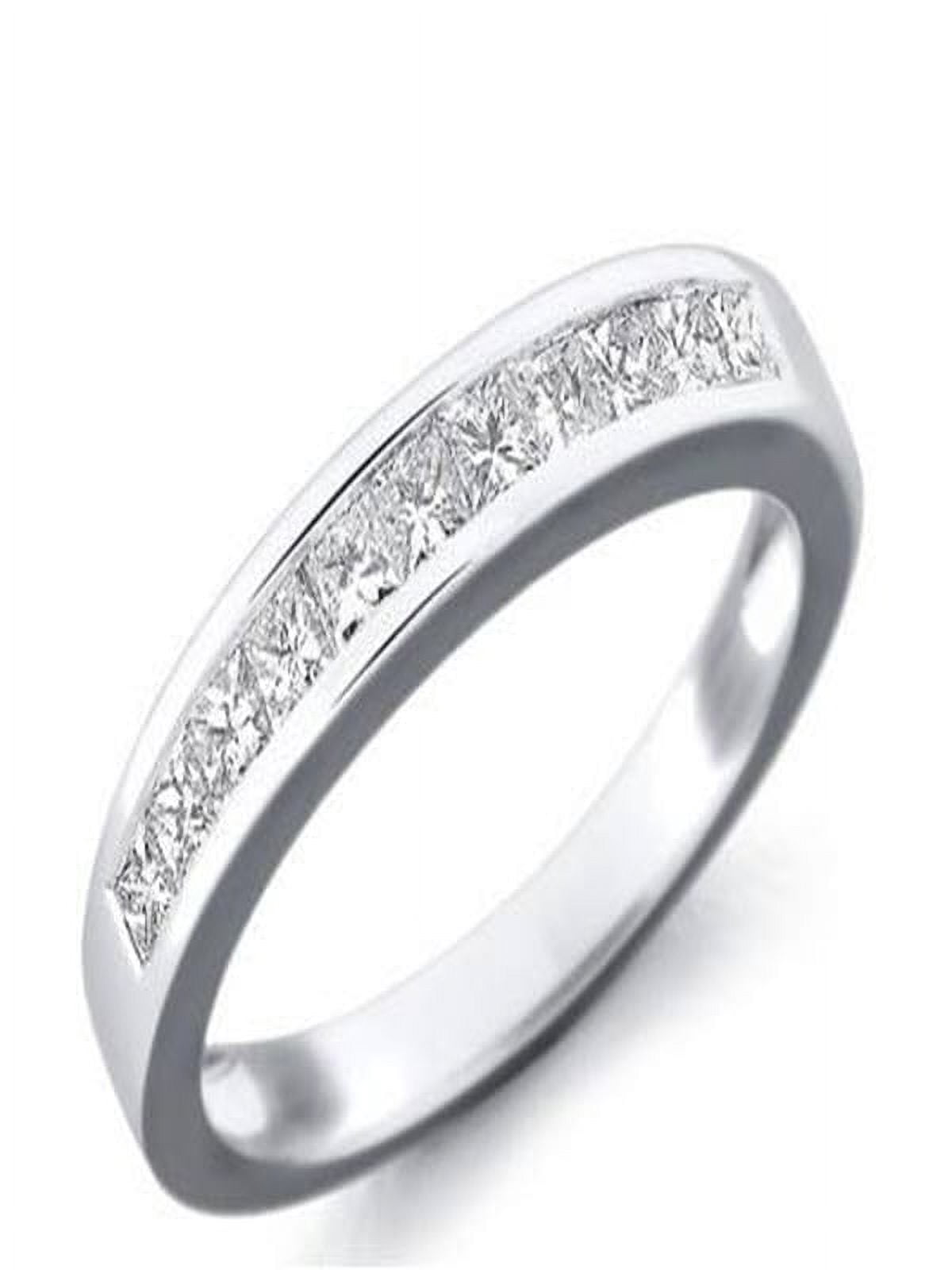 Huge 1.00 Carat Princess cut Women Diamond Wedding Band - Walmart.com