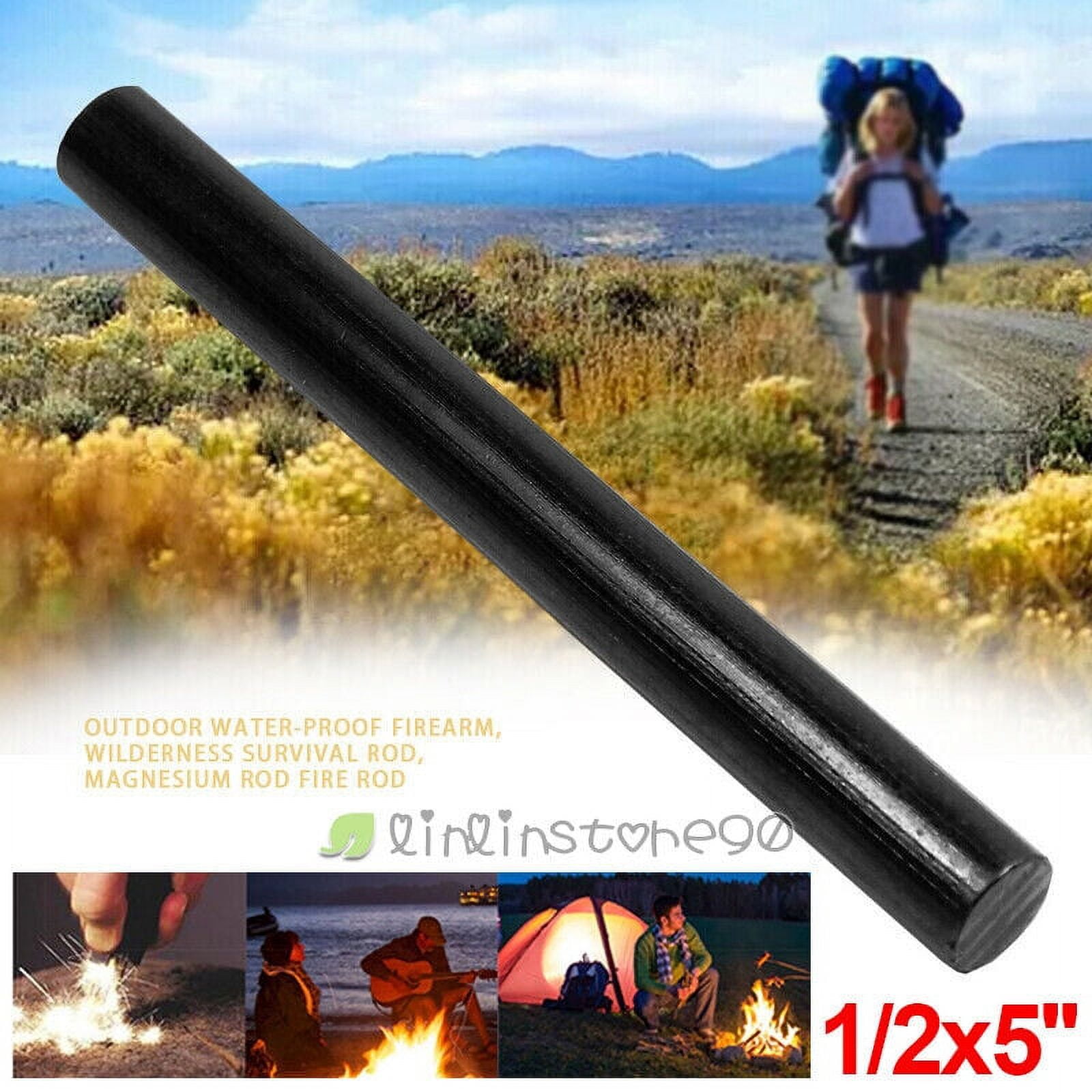 Huge 1/2 x 5 Ferrocerium Steel Rods Flint Fire Starter Magnesium ...
