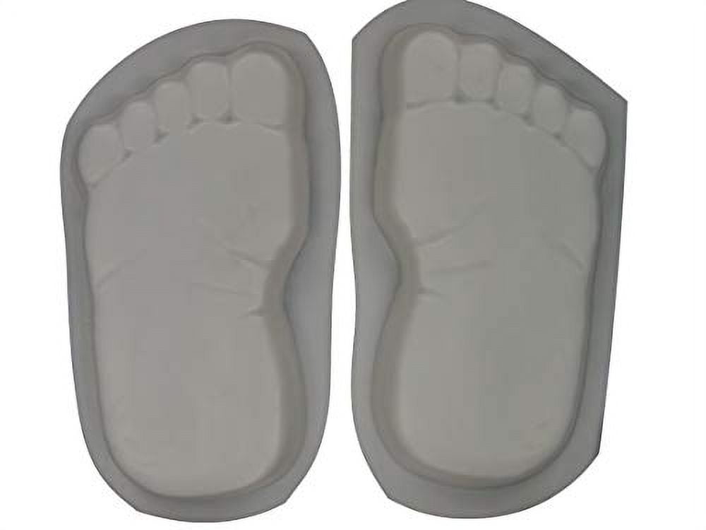 Huge 16 Inch Footprints Bare Feet Plastic Craft Mold for Making into ...