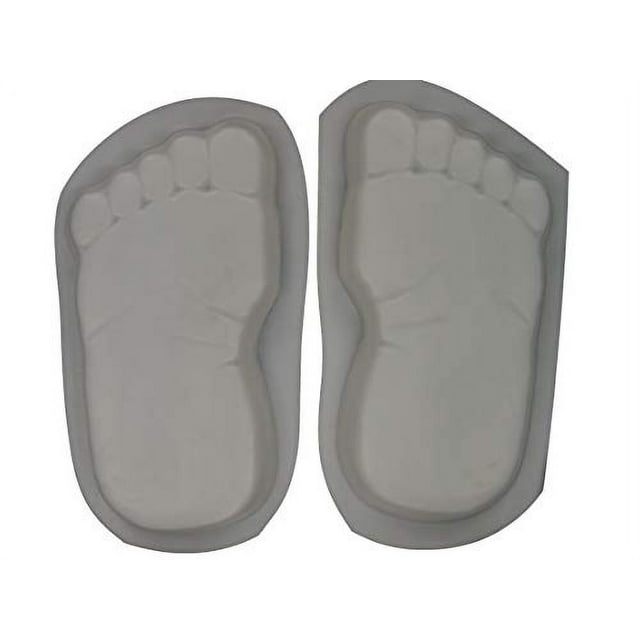 Huge 16 Inch Footprints Bare Feet Plastic Craft Mold for Making into ...