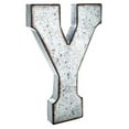 Huge 20" Metal Alphabet Wall Décor Letter Y Rusted Edge Galvanized ...