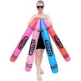 Huge 42" Colorful Inflatable Crayons (Set of 4 Colors) Jumbo-Sized Blow ...