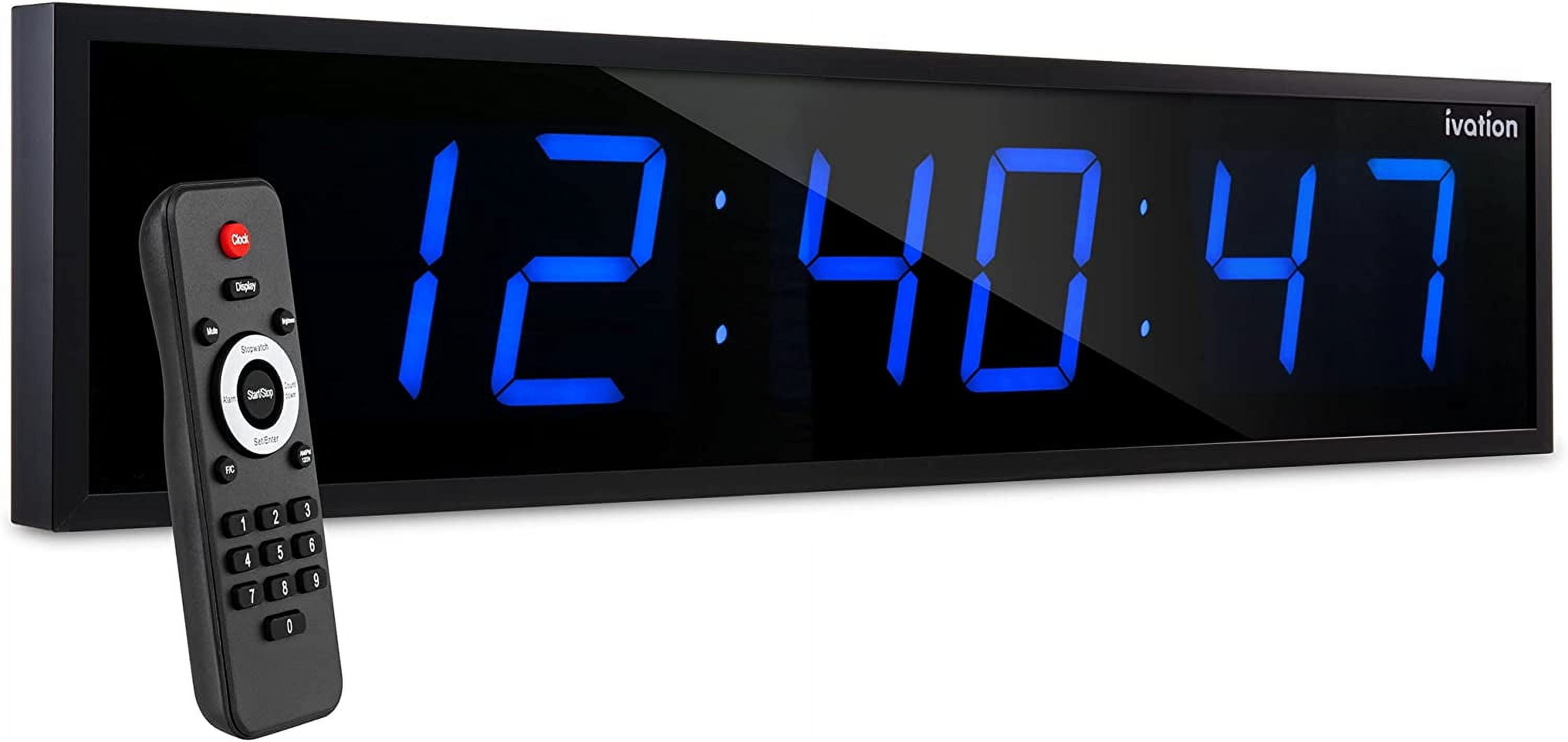 Huge 48" Inch Large Big Oversized Digital LED Clock with Stopwatch ...